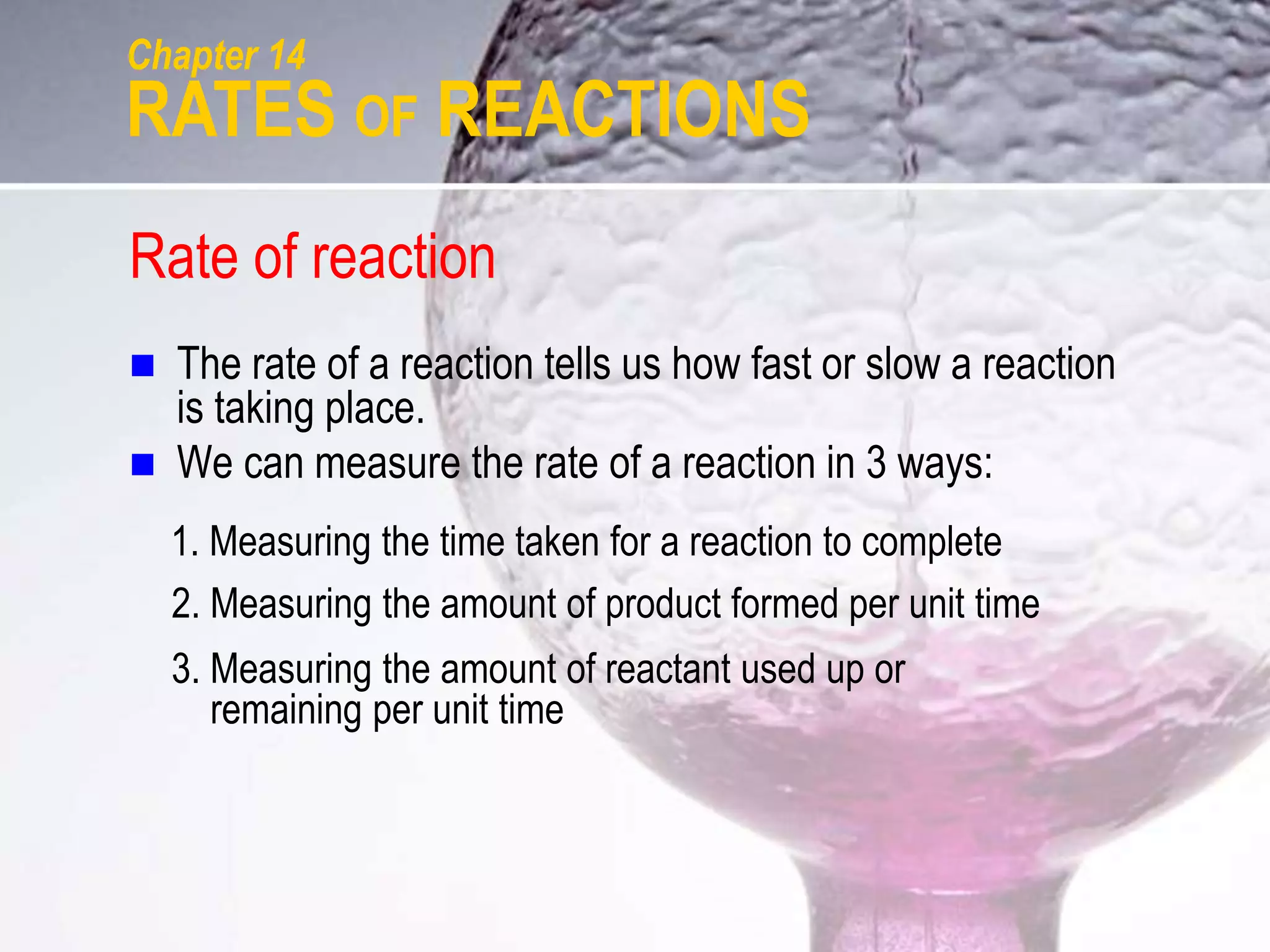 Rates of Reactions | PPT