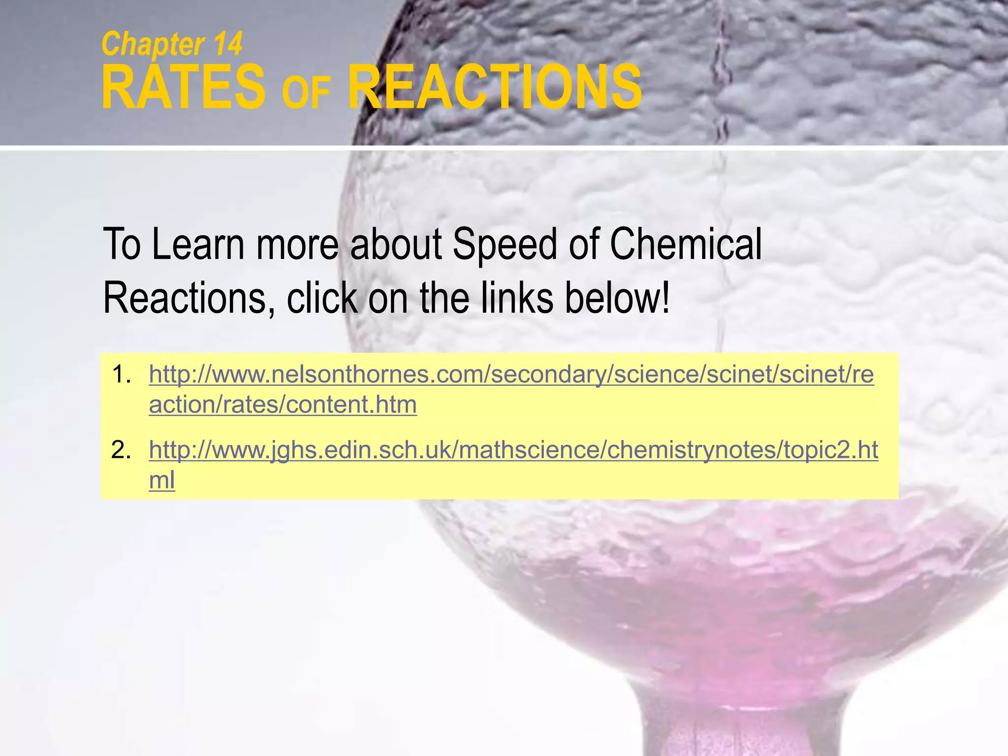 Rates of Reactions | PPT