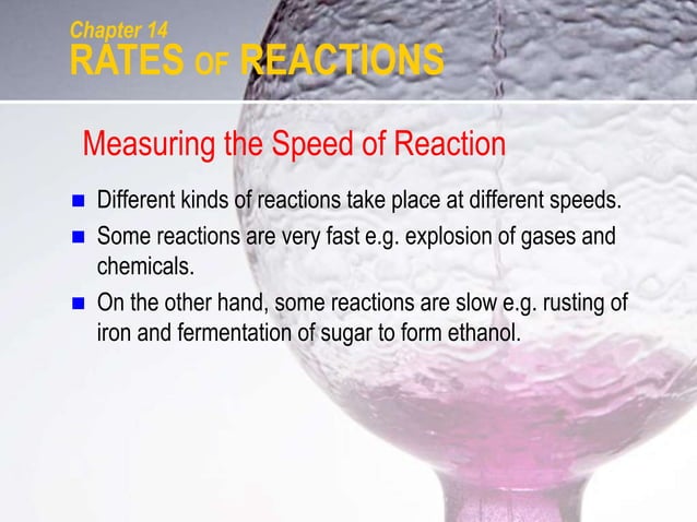 Rates of Reactions | PPT