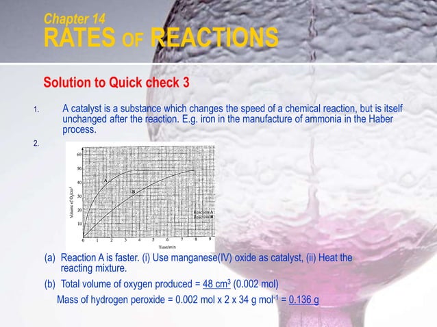 Rates of Reactions | PPT