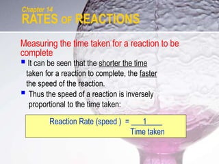Rates of Reactions | PPT