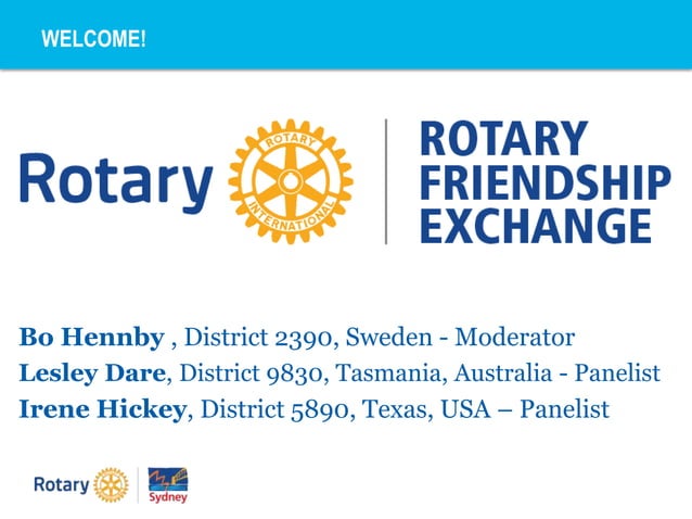 Rotary Friendship Exchanges | PPT