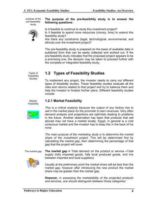 C15 1 Feasibility Studies | PDF