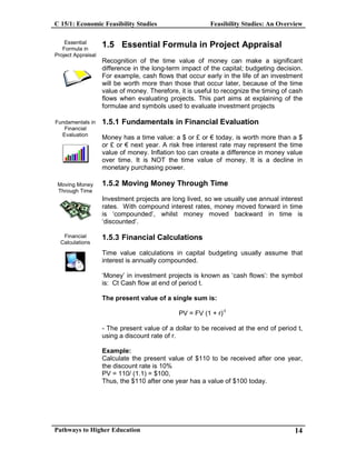 C15 1 Feasibility Studies | PDF