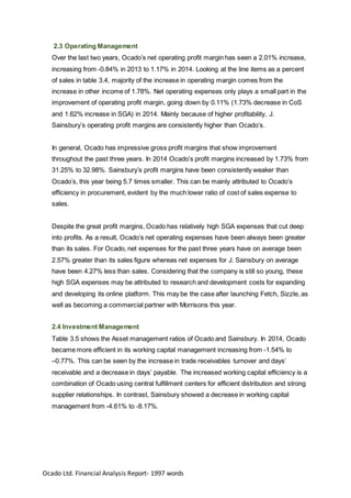 Ocado Ltd. (Report Submission) | PDF