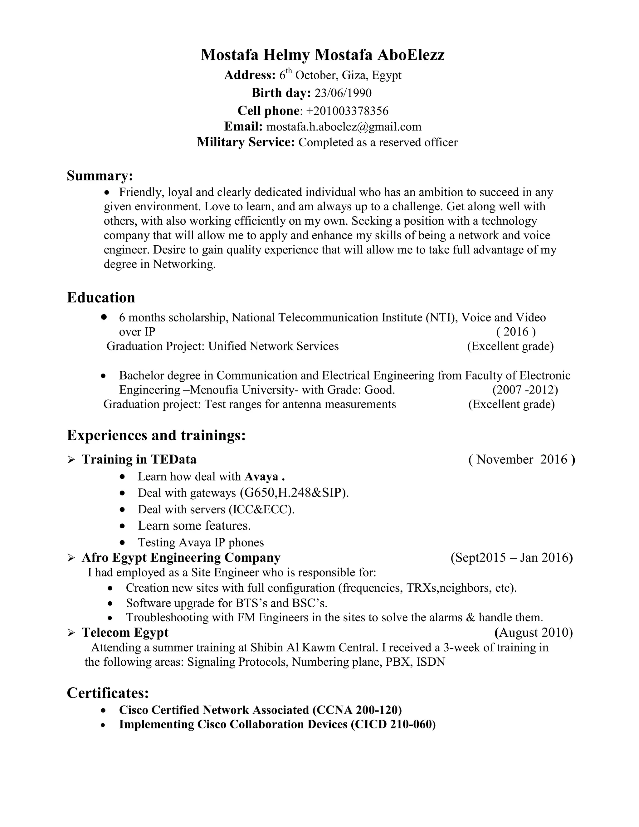 Mostafa Helmy 1 | PDF