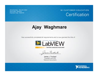 LabVIEW Certification | PPT