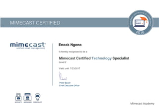 Mimecast_MCTS2_Certificate | PDF