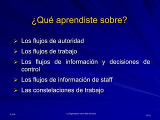Red de Flujos en la Organización | PDF