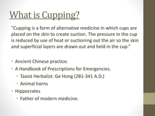 cupping & dry needling | PPTX