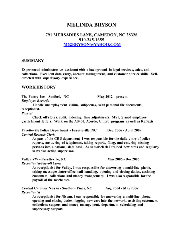 Melinda's resume | PDF