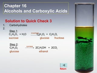 C16 alcohols and carboxylic acids | PPT | Chemistry | Science