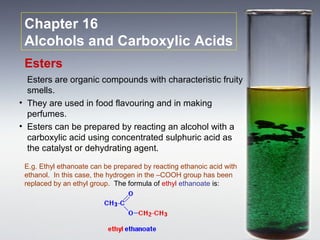 C16 alcohols and carboxylic acids | PPT | Chemistry | Science