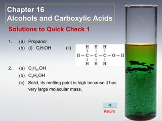 C16 alcohols and carboxylic acids | PPT