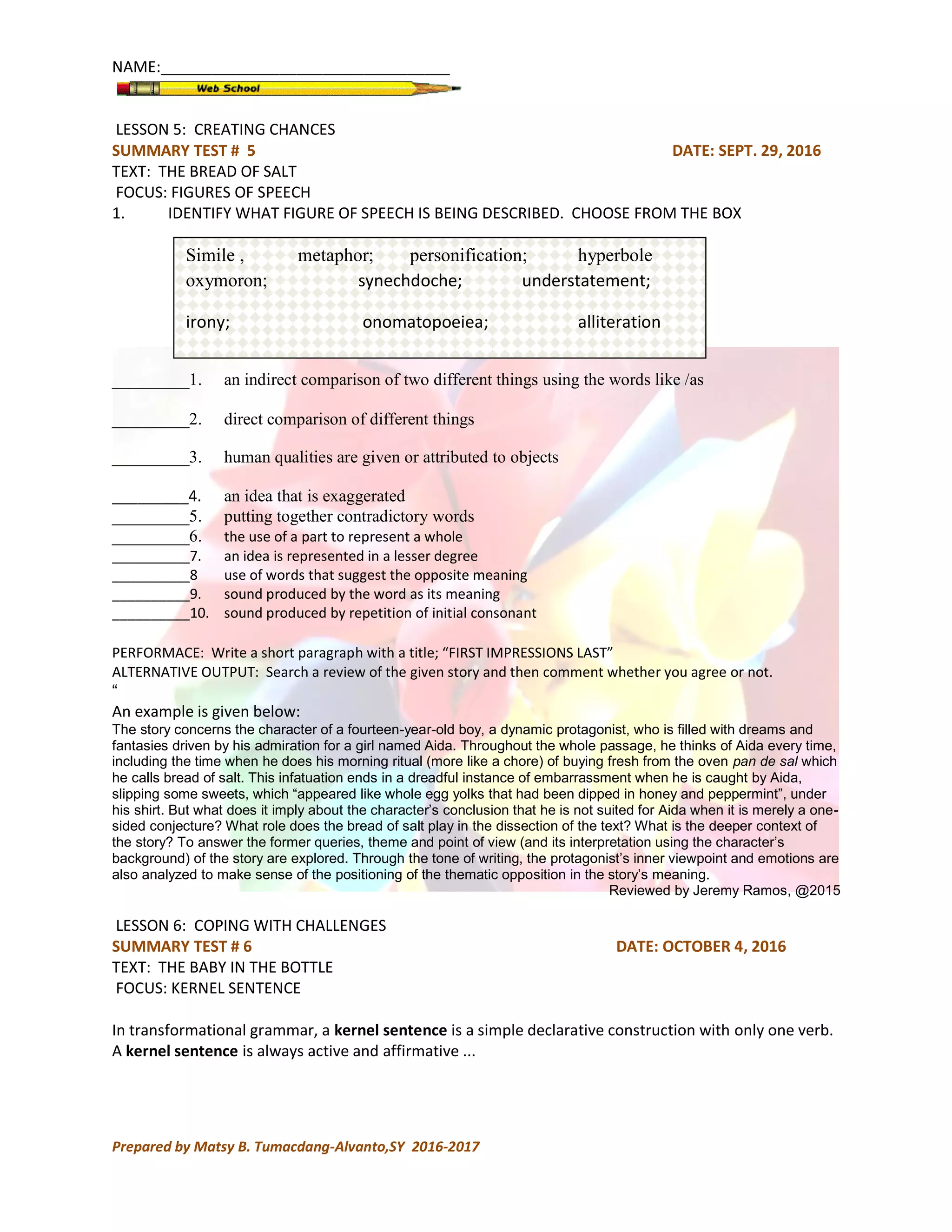 QUARTER 2 GRAMMAR BANK FOR GRADE 7 ENGLISH | PDF