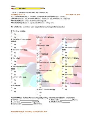 QUARTER 2 GRAMMAR BANK FOR GRADE 7 ENGLISH | PDF