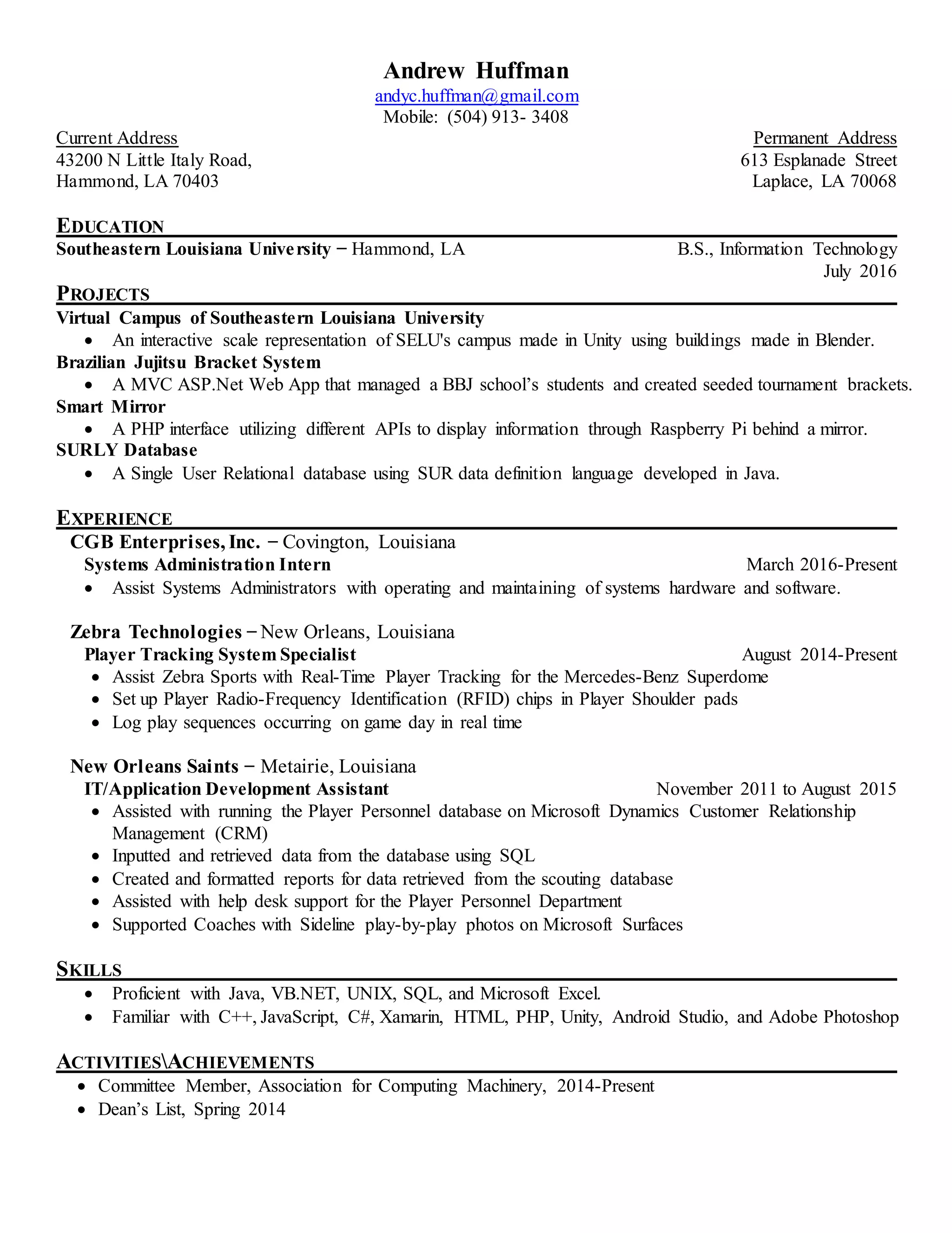Resume_New | PDF