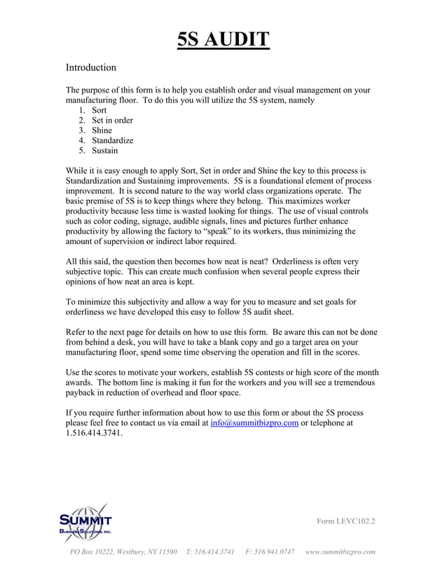 5S_Audit | PDF