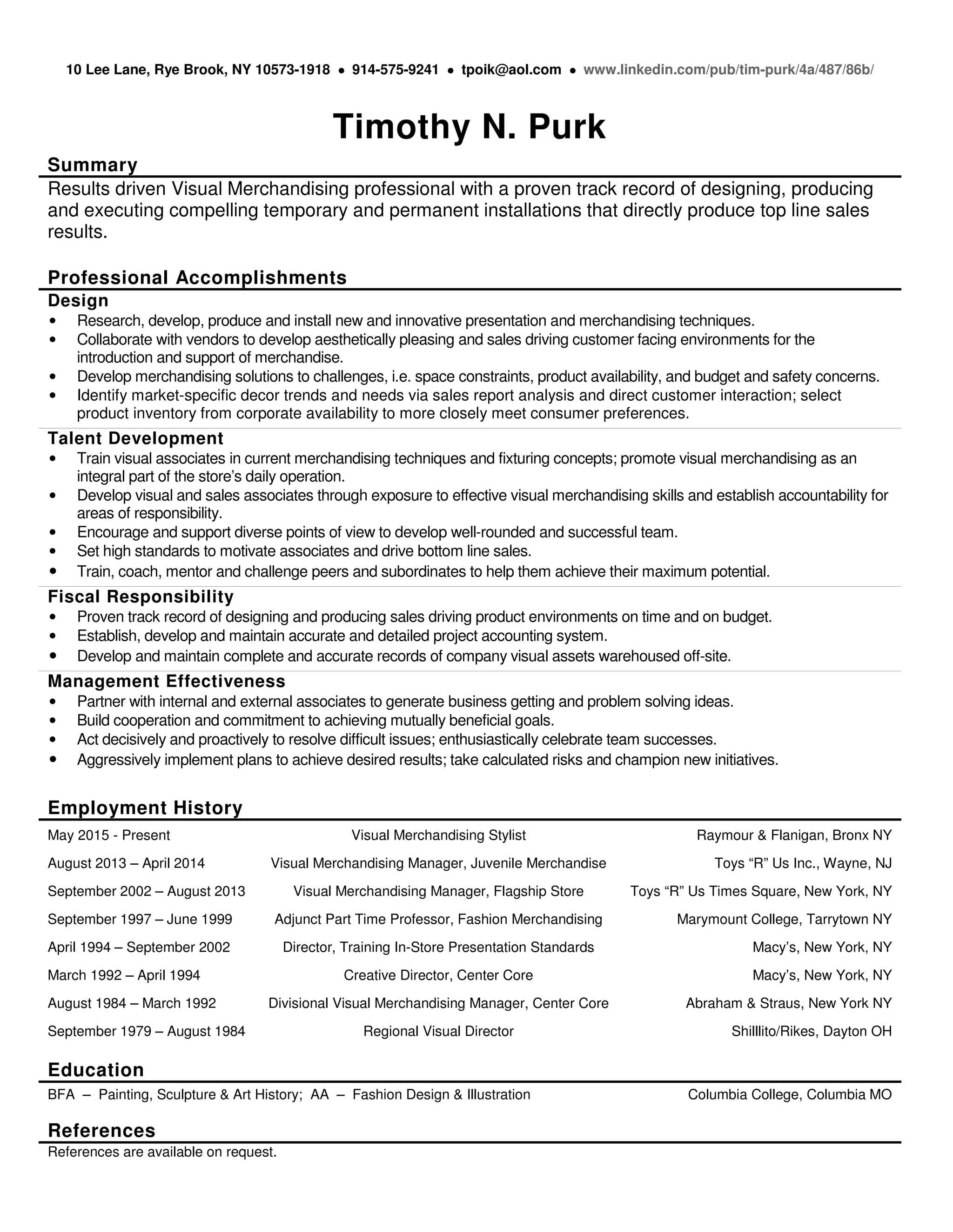 Tim Purk__resume__May2016 | PDF