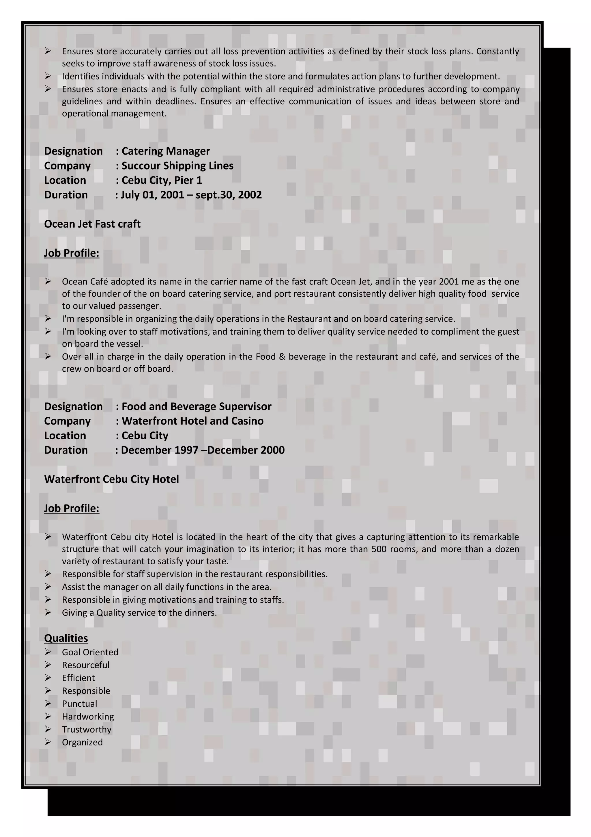 Joseph Martin CV | PDF