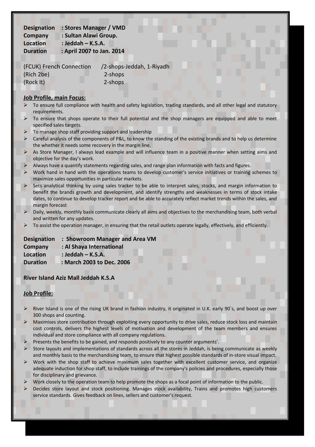 Joseph Martin CV | DOC | Cruises | Travel Type