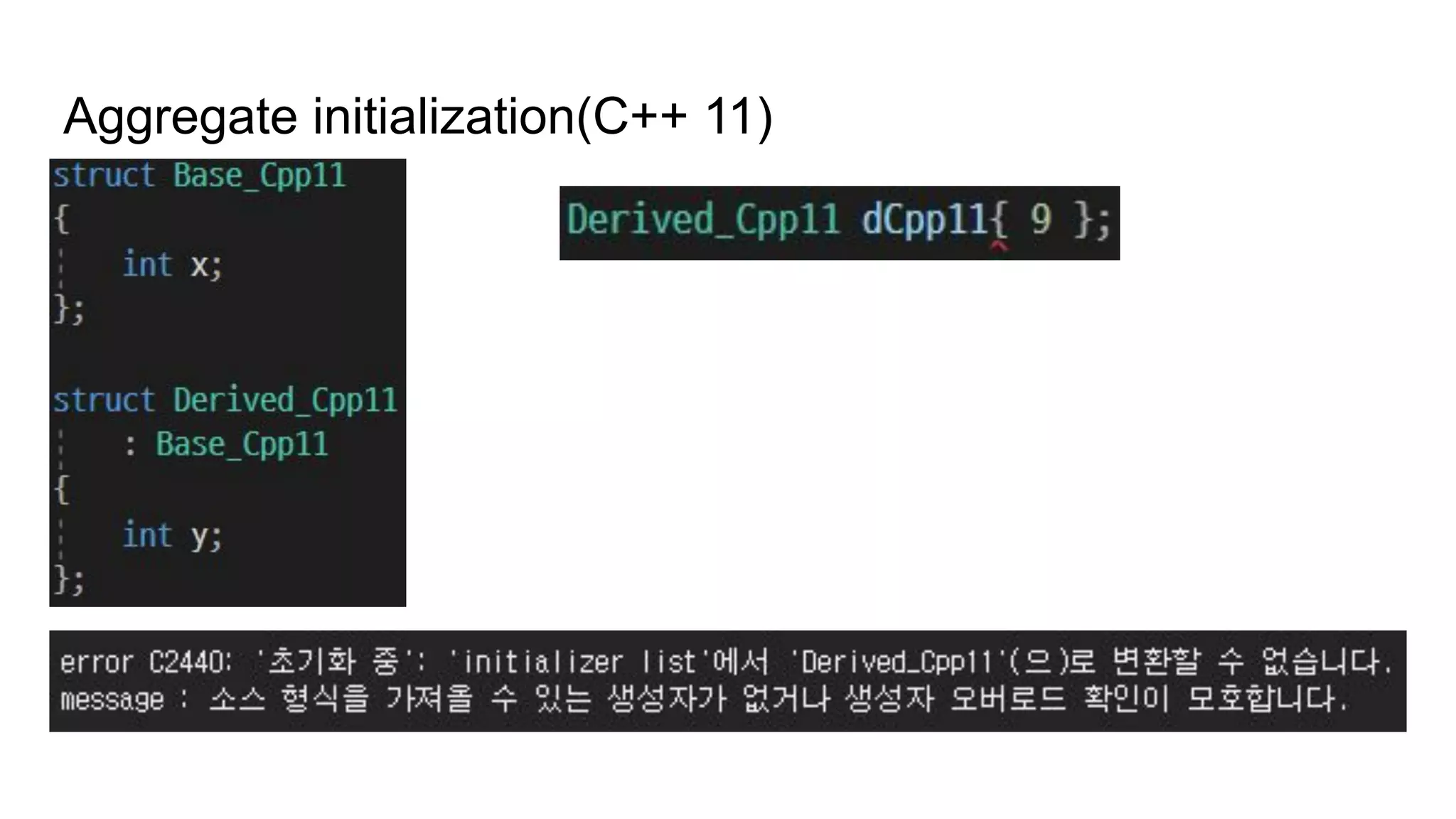 C++17 Aggregate classes with base classes | PPT