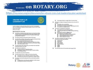 Rotary Club Planning for Membership Growth | PPTX