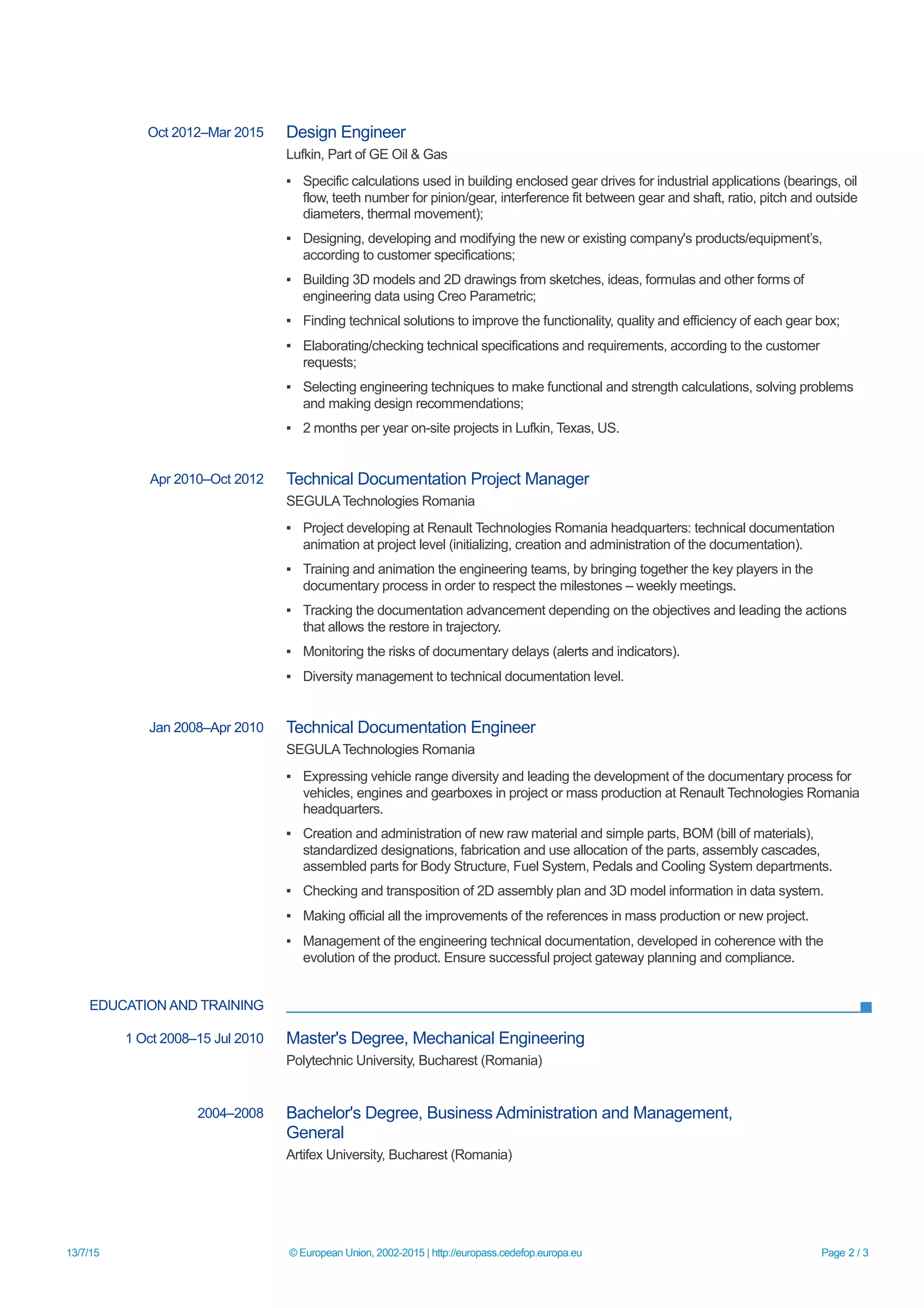 CV George DINCA | DOC