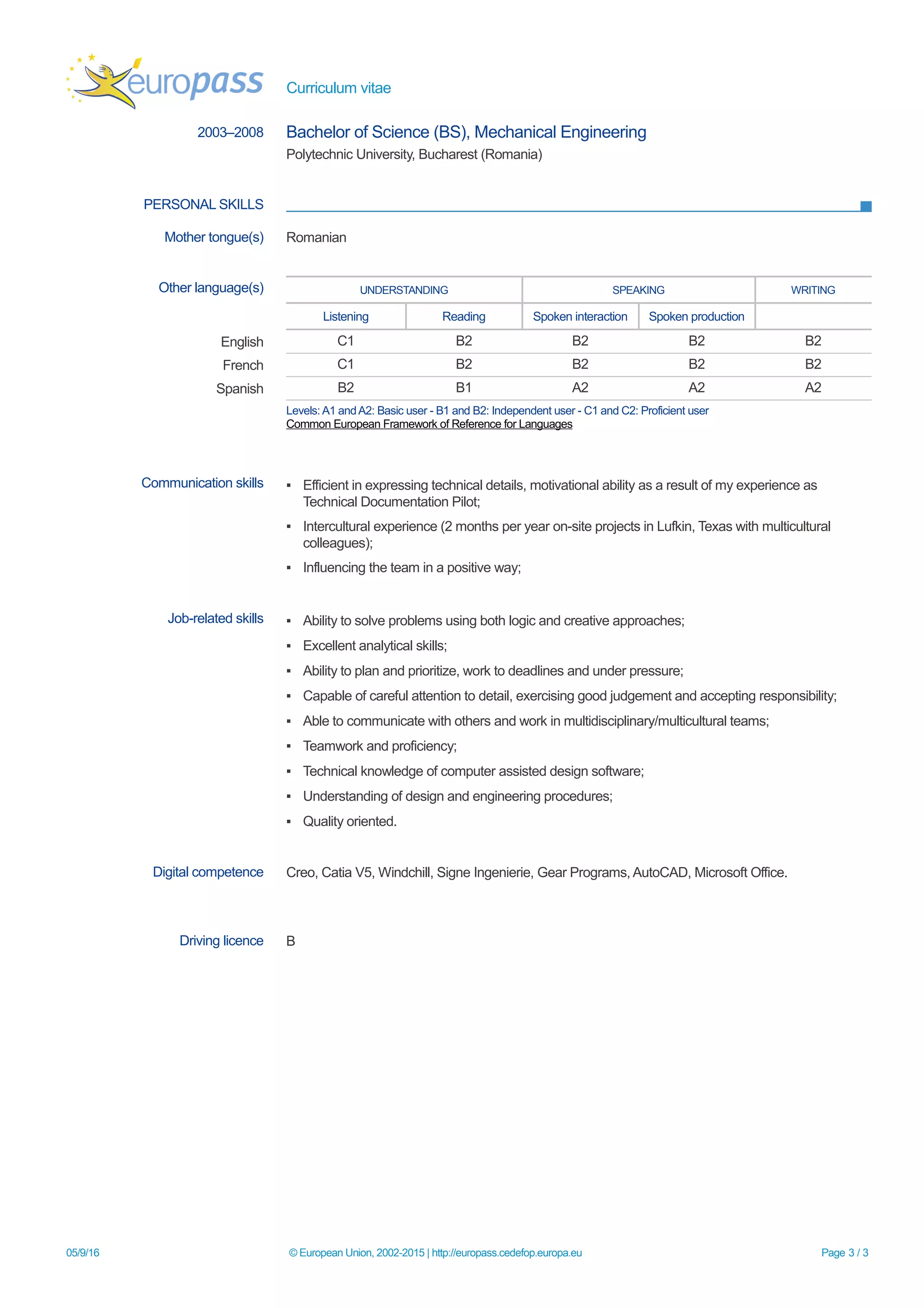 CV George DINCA | DOC
