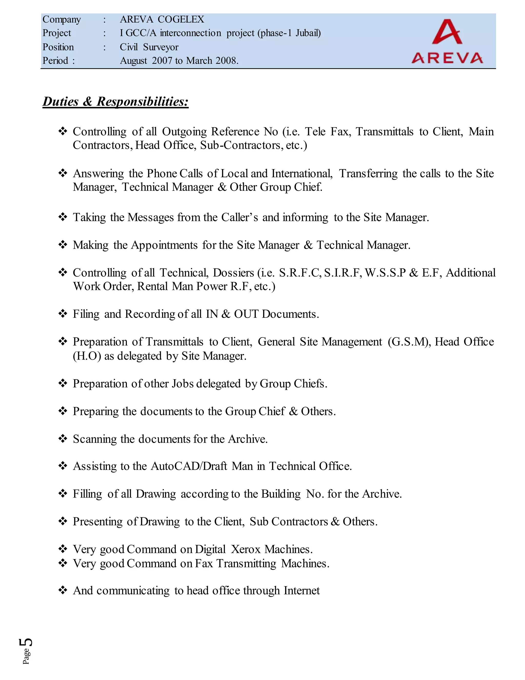Document Controller - Syed Sadiq Ullah | DOCX