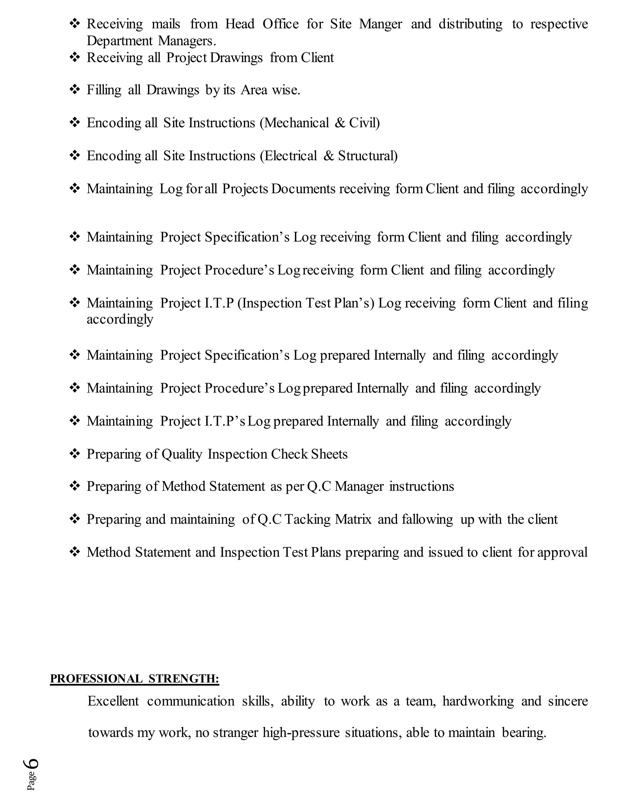 Document Controller - Syed Sadiq Ullah | PDF | Free Download