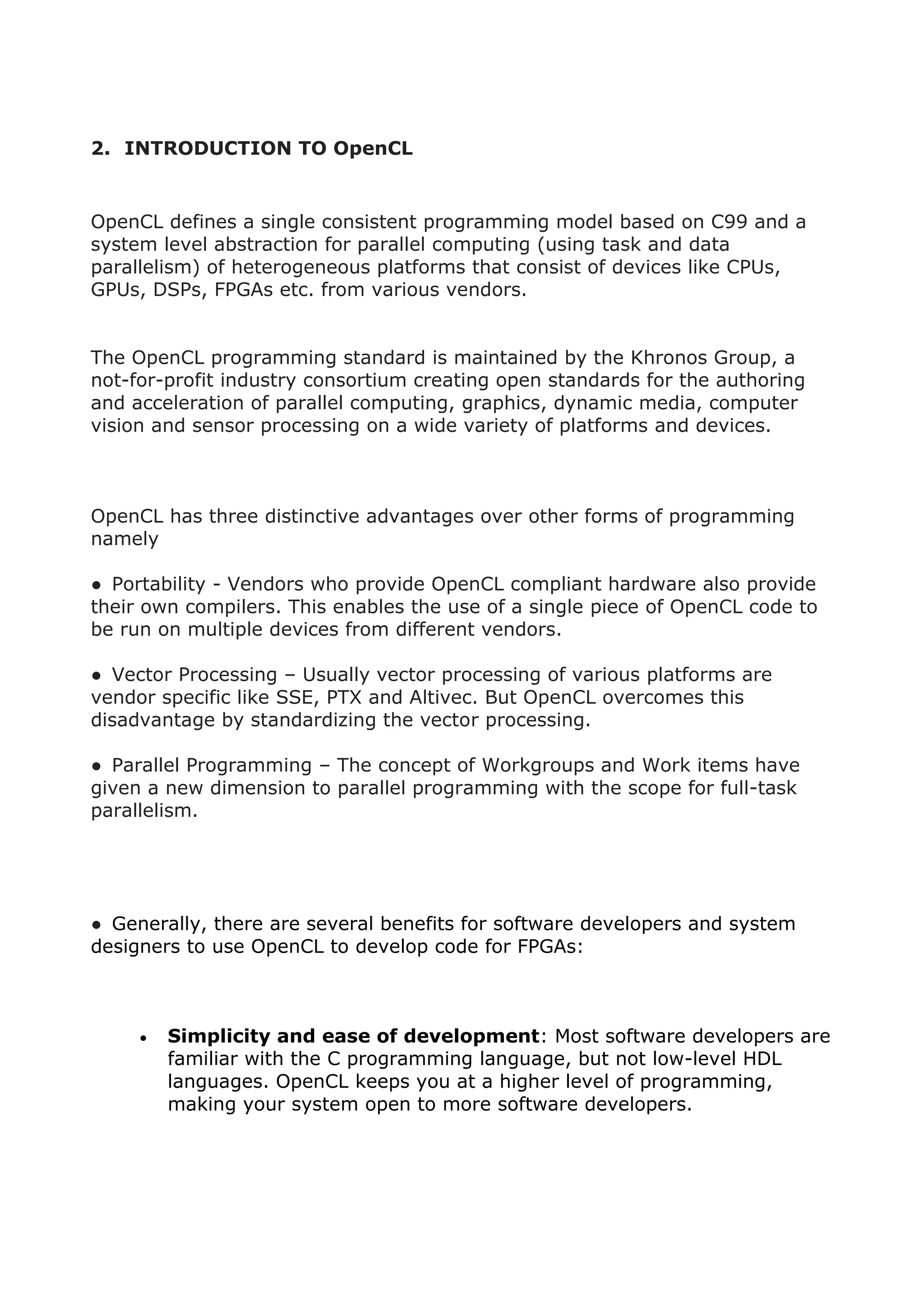 Development of Signal Processing Algorithms using OpenCL for FPGA based Architecture | PDF