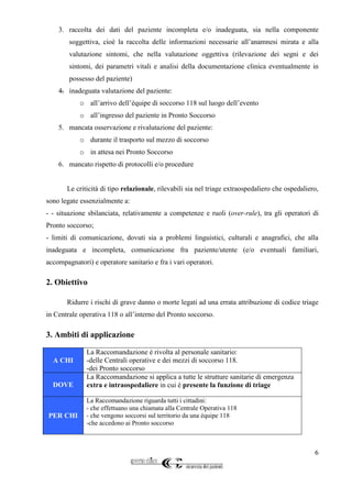 Morte o danno da errato codice triage: Cosa dice il Ministero? | PDF