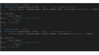 C++17 return type of emplace_ functions of some containers changed from void to reference | PDF