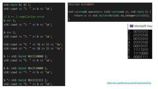 C++17 std::byte | PPT