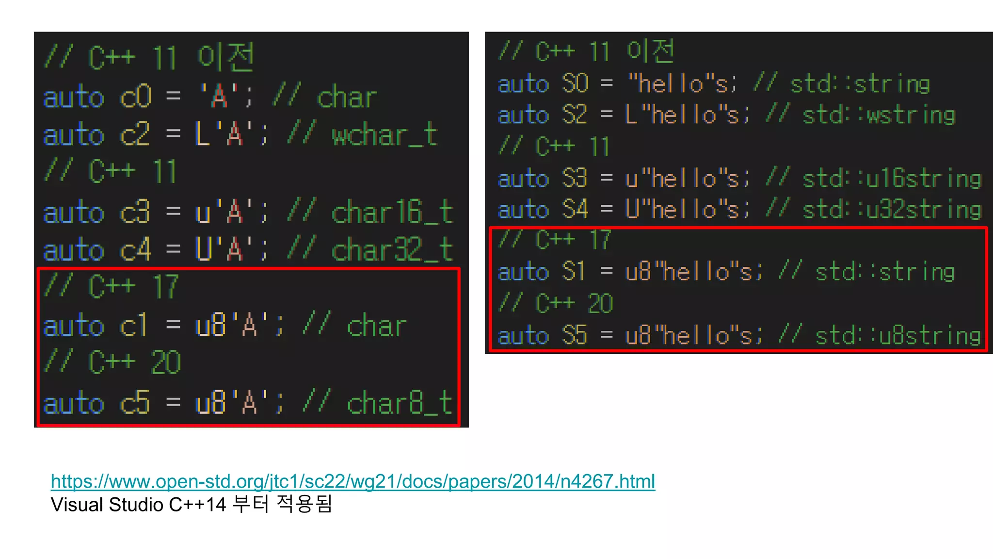 C++17 u8 character literals | PPTX