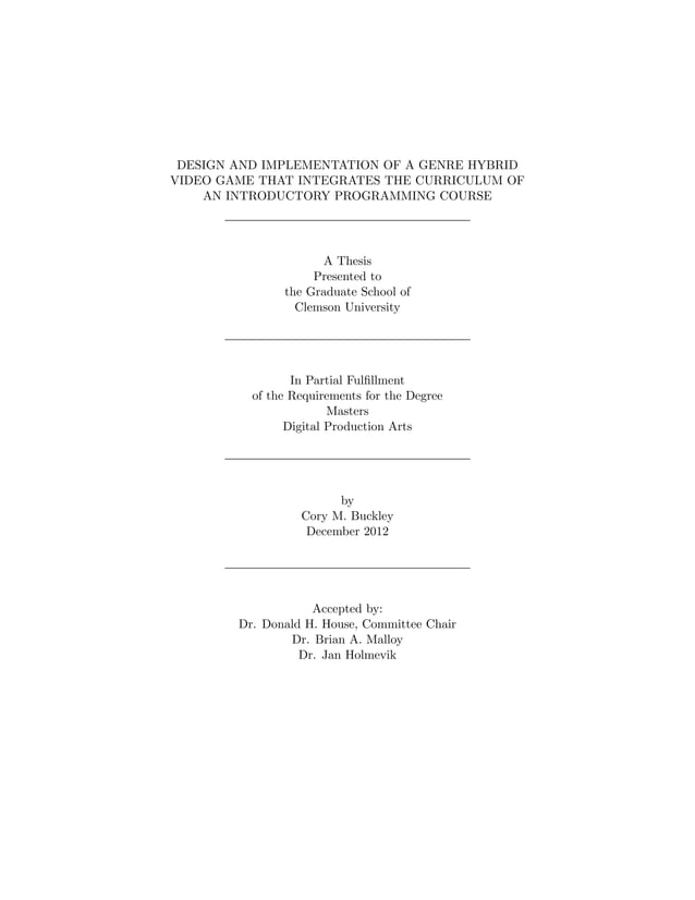 Educational Game Design Thesis Pdf Educational Video Games Video Game Genres