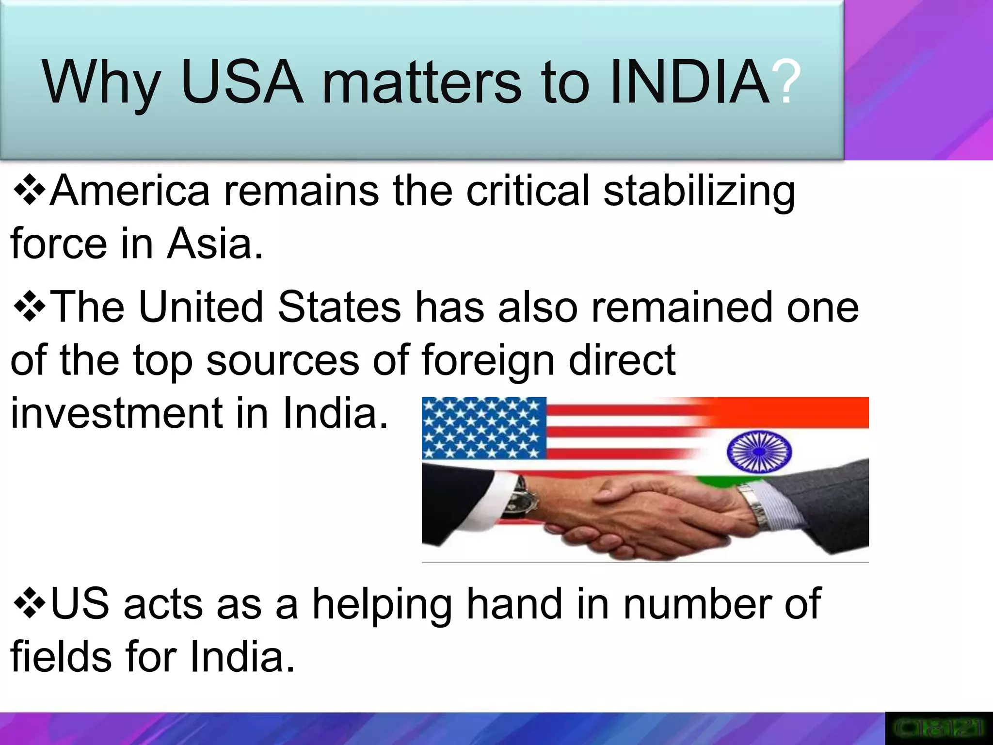 Bilateral trade between India and US | PPTX