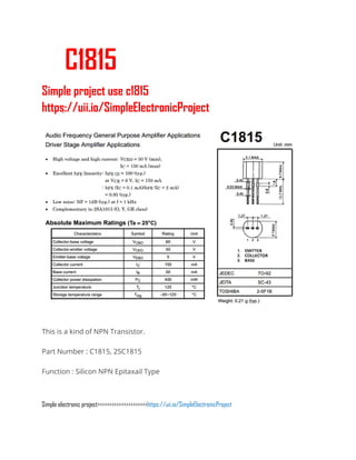 C1815 | PDF | Consumer Electronics | Technology & Computing