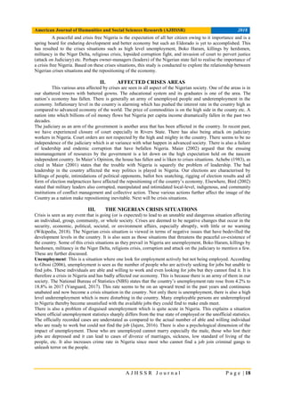 The Nigerian Crises Situations: A Discourse on Repositioning the Economy | PDF | Business ...