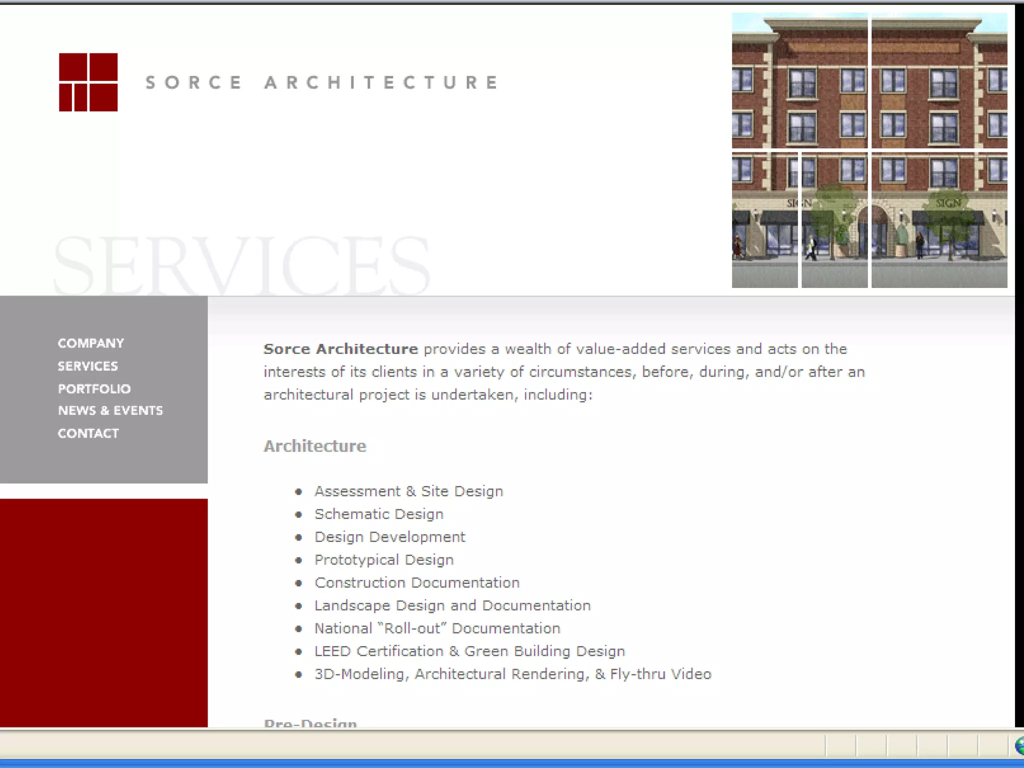 Sorce Architecture Web Site - main pages | PDF