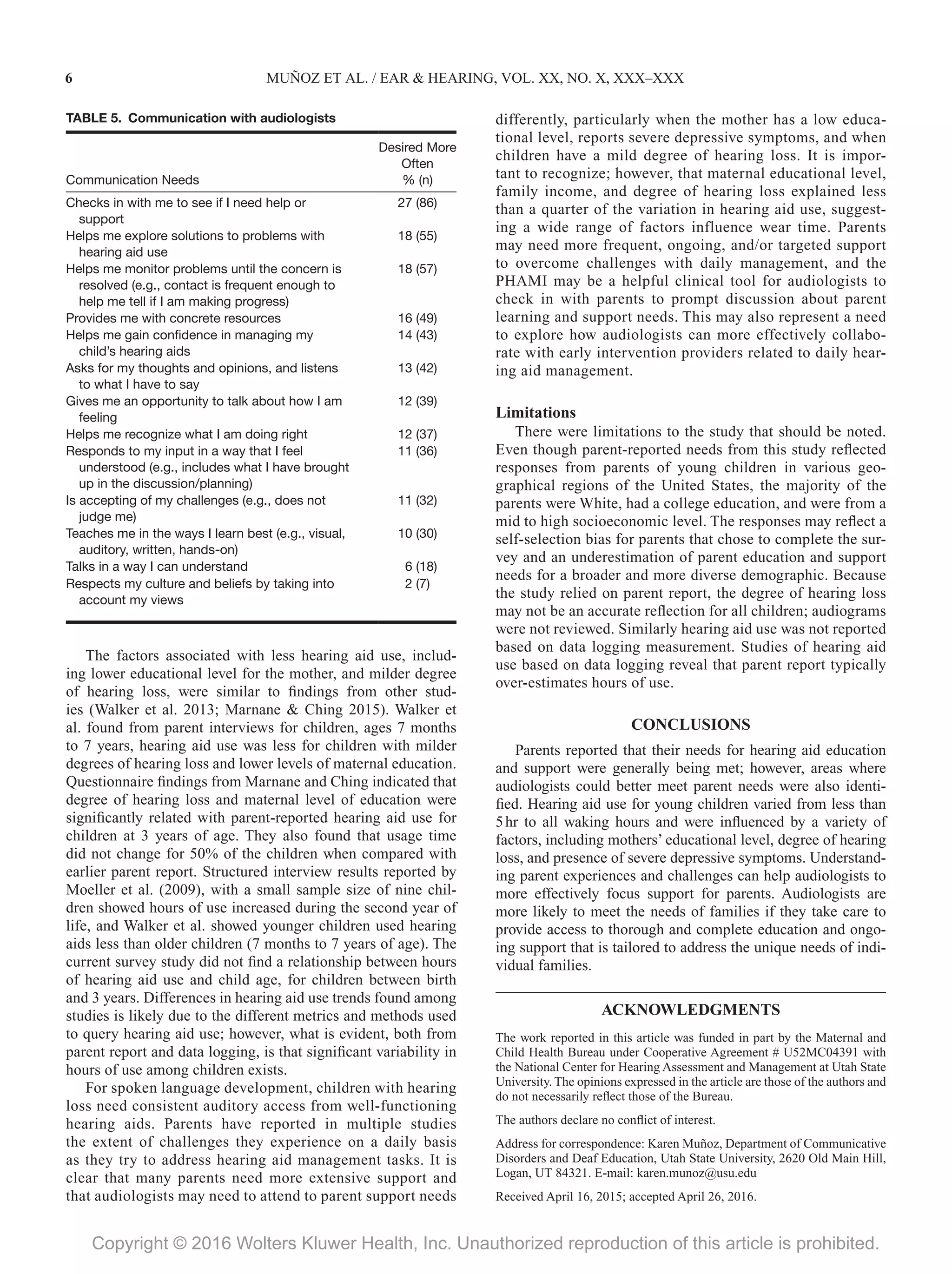 Pediatric Hearing Aid Management - Ear and Hearing | PDF