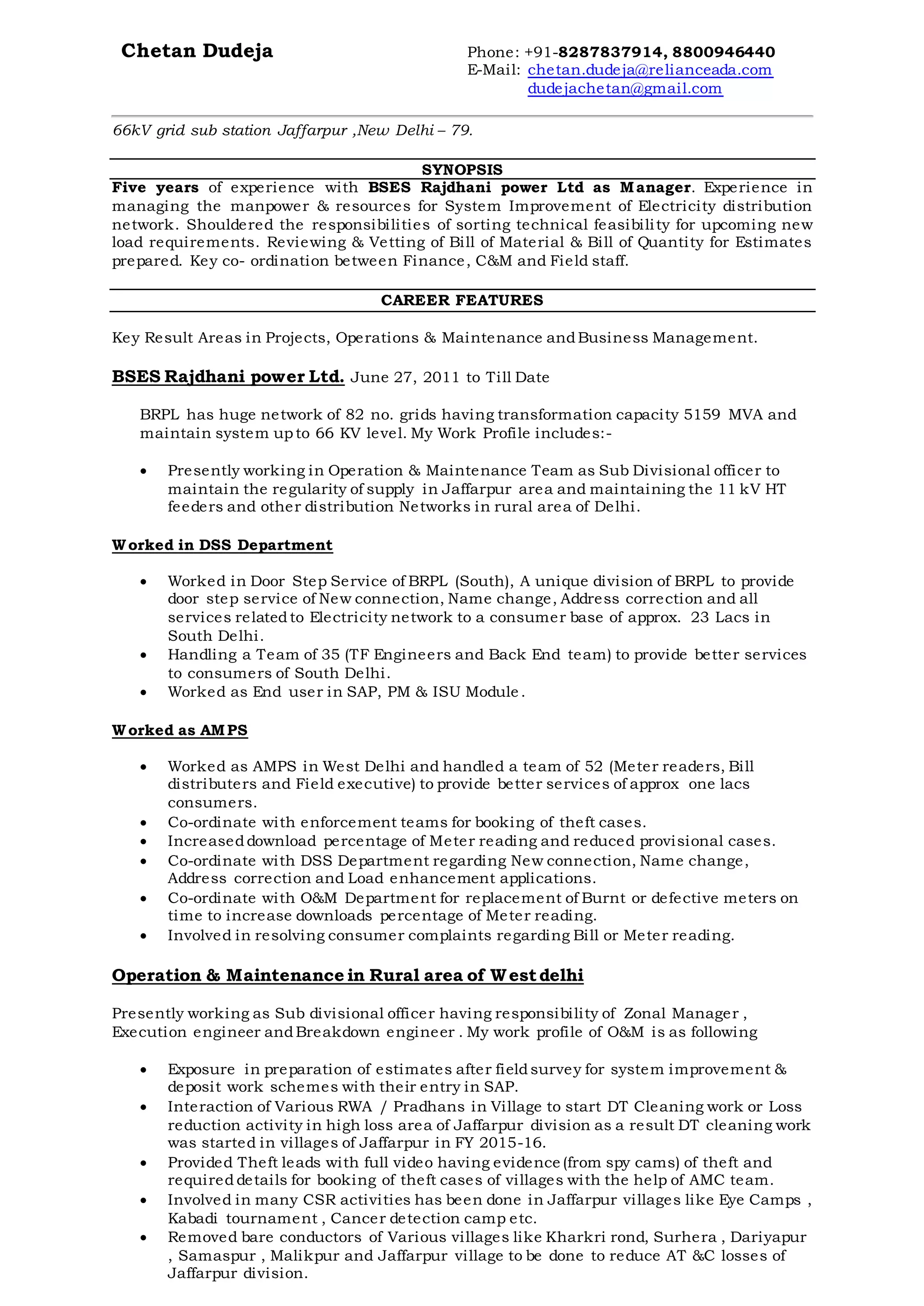 CV - Chetan | DOCX