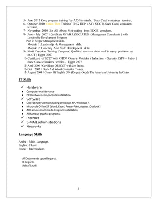 Ashraf Saudi C.V 2017 | PDF