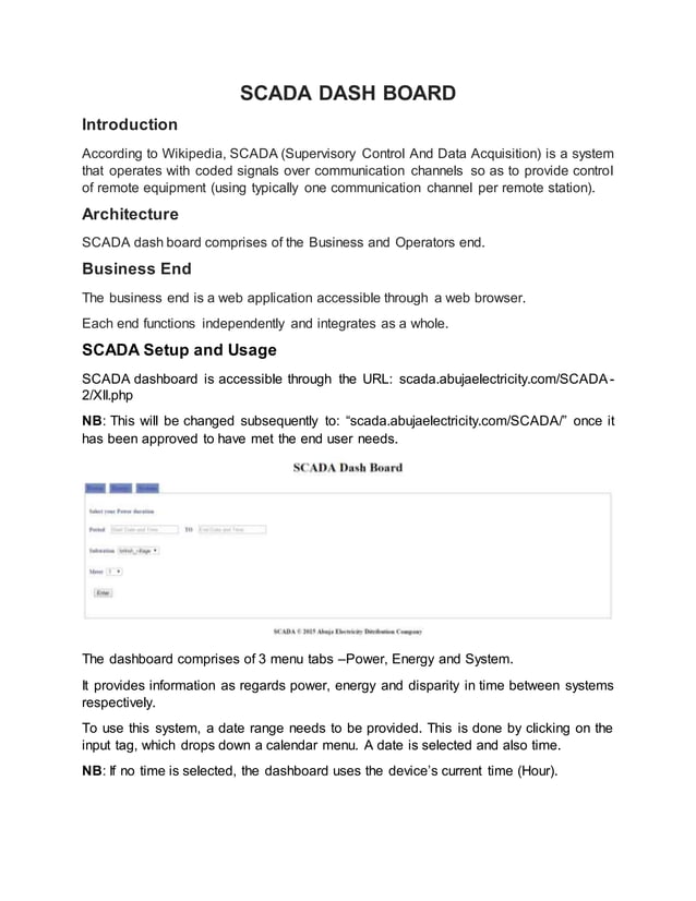 SCADA Documentation | DOCX | Operating Systems | Computer Software and ...