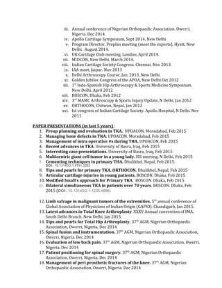 CV - Dr. Raju Vaishya | DOC