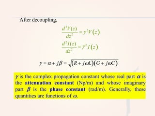 BASIC CONCEPTS OF TRANSMISSION LINES & WAVEGUIDES ForC 18 DECE unit 1 ...