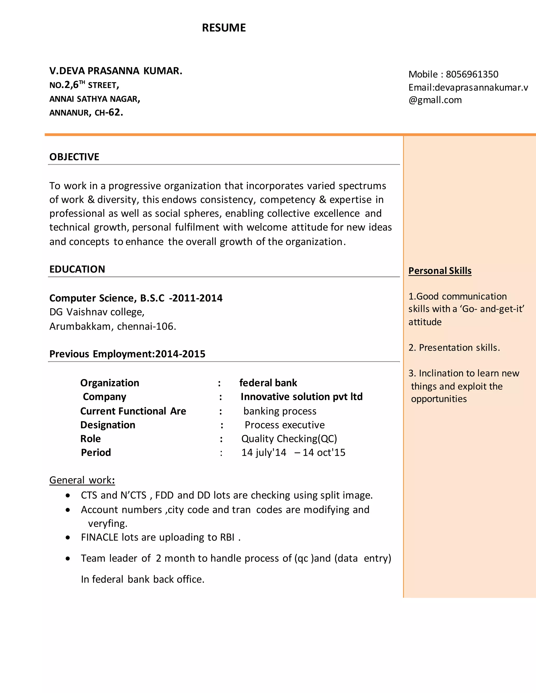 RESUME FRIST | PDF