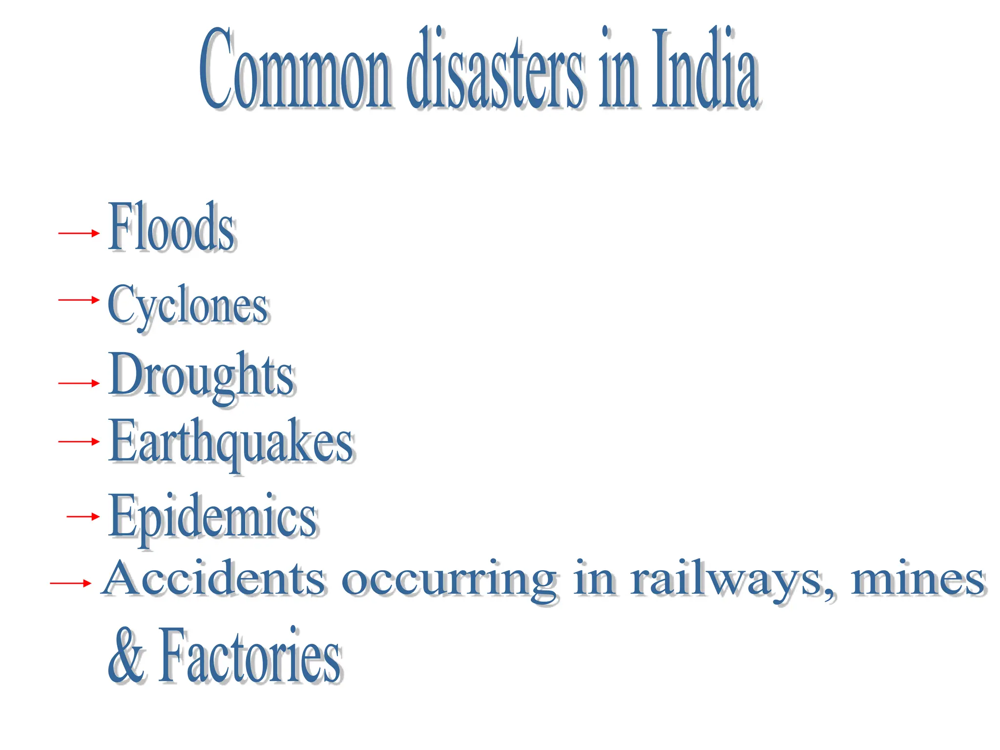 Different DISASTERS and it's management .ppt