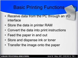 Working with Printers | PPTX